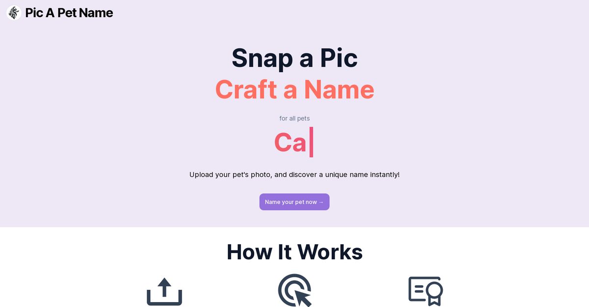 Pic A Pet Name - Dataconomy