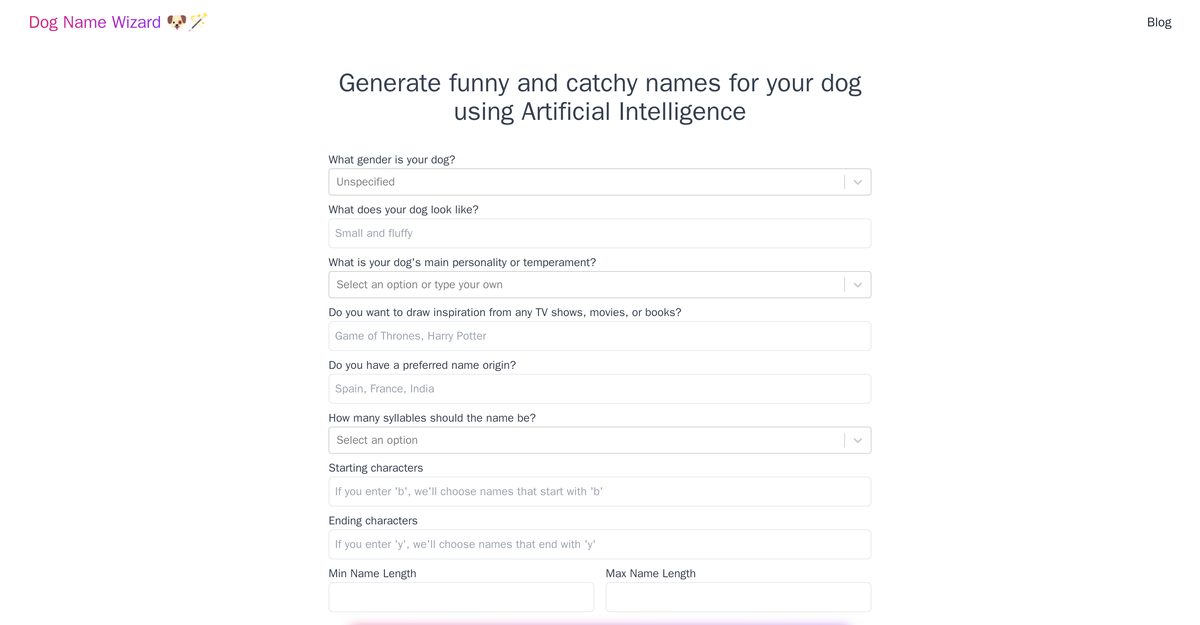 Dog Name Wizard - Dataconomy